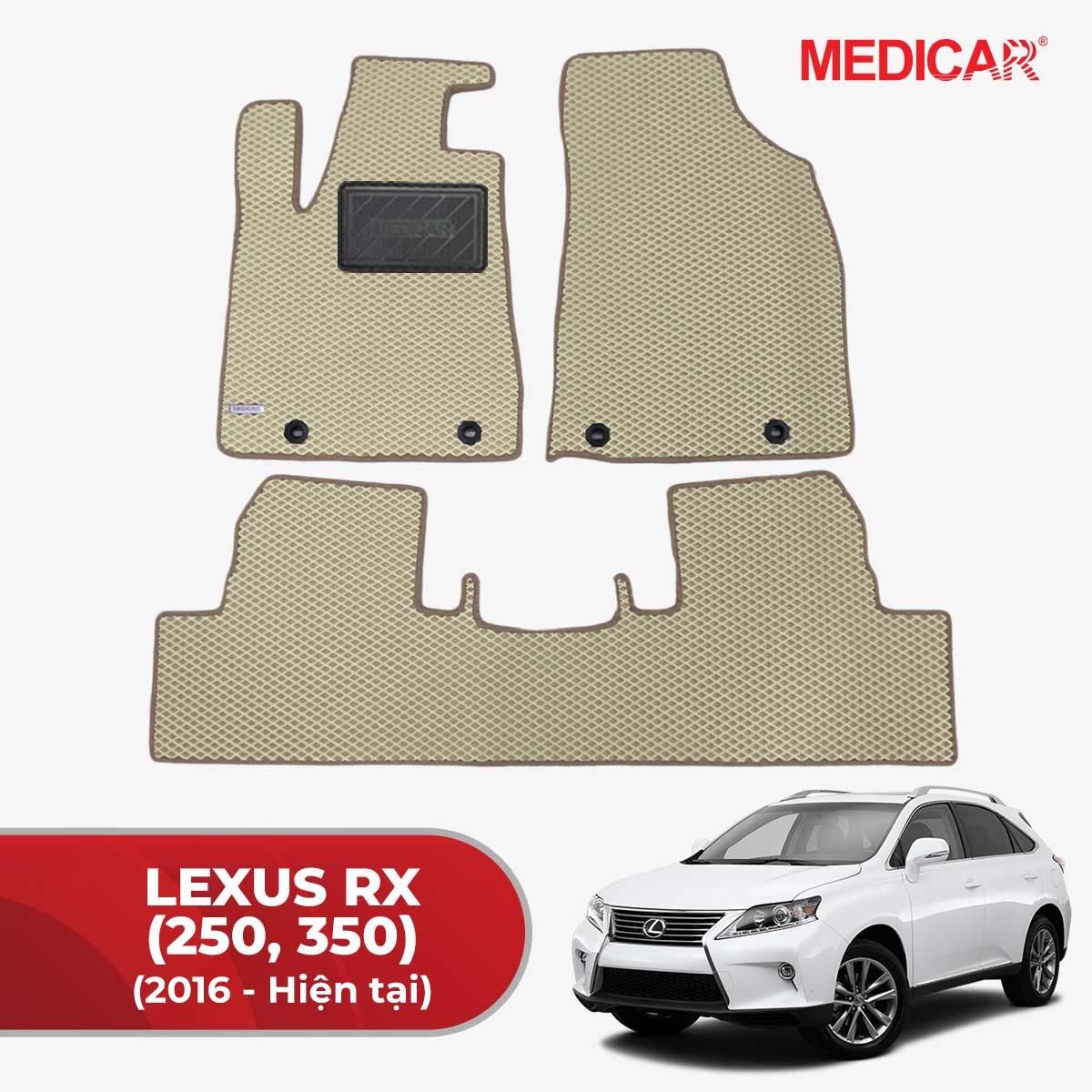 Thảm Lót Sàn Ô Tô Lexus RX 250,350 (2016-Hiện tại) – Medicar-Vietnam